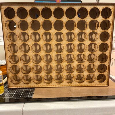 Wood Econoline Paint Bottle Rack Organizer for AK / Tamiya 10ml / Craft ...