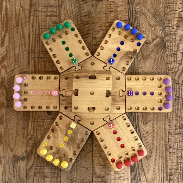 Aggravation Marble Board Game 2 3 4 5 6 Players 17 Inches Assembled ...