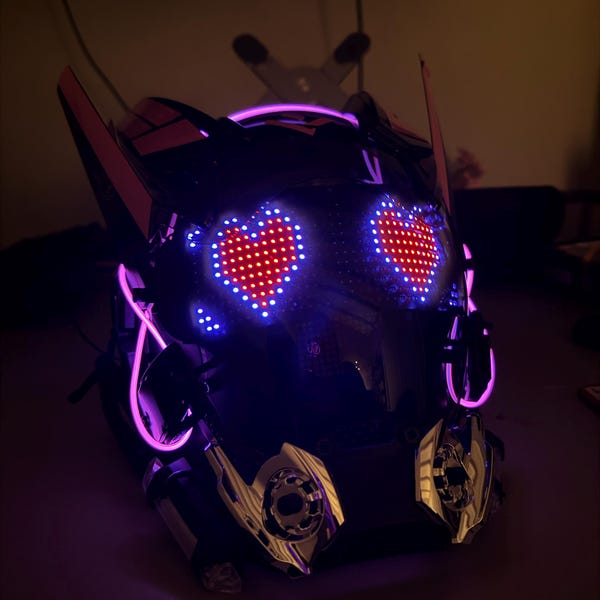 Bluetooth Cyberpunk Mask - Futuristic Mask -cyberpunk Helmet-tech Mask ...