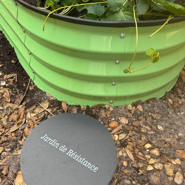 Personalized Garden Stone, Any Message Slate Stone, Memorial Garden ...
