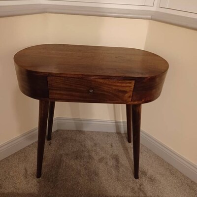 Long Slim Dressing Table, Wave Dressing Table, Mid Century Console ...