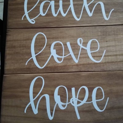 One Little Word Custom Hand-lettered Wood Sign Shelf Sitter Word for ...