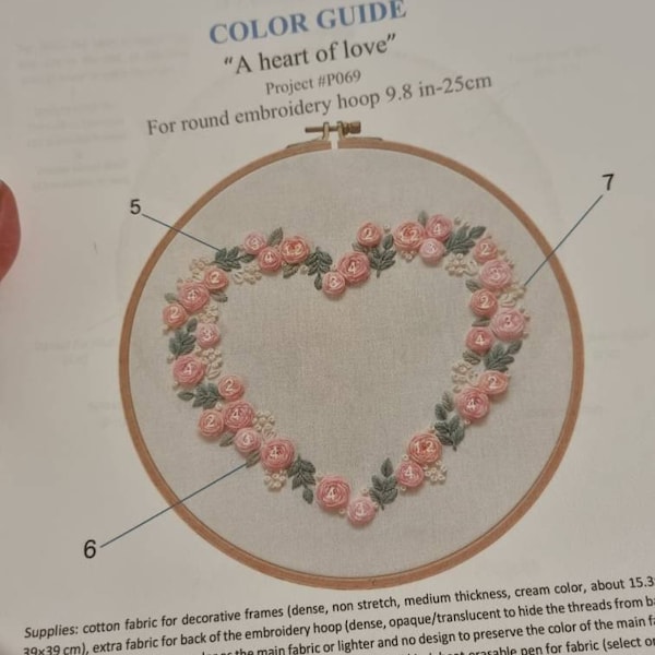 PDF Pattern+ Video Tutorial/a Heart of Love-embroidery Pattern ...