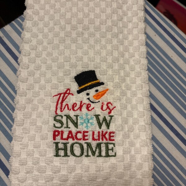 There's Snow Place Like Home Snowman Machine Embroidery Design - 3 ...