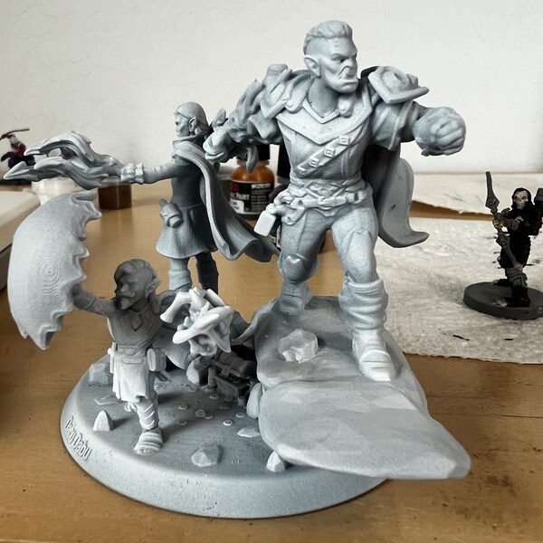 Custom 3D Printed RPG Miniatures: High-detail Personalized Figurines ...