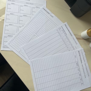 Printable Planner, Printable Student Planner Bundle, Study Planner ...