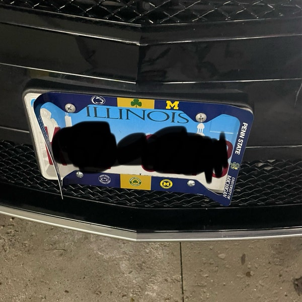 Customized House Divided License Plate Frame, Hockey Team Car License ...