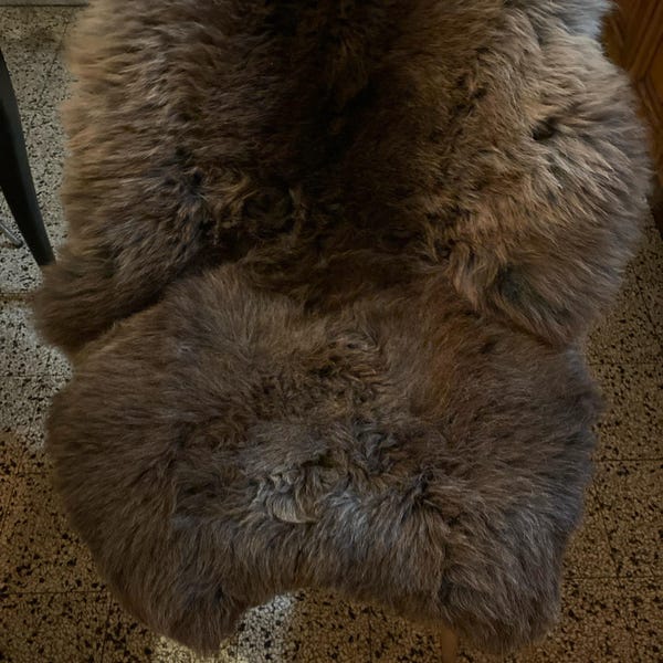 Yeti Sheepskin Rug Throw Hide Very Rare Breed 100% Genuine Natural ...