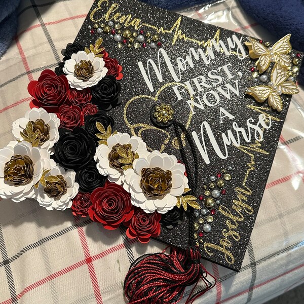 Custom Personalized Heart Stethoscope Mommy First Now A Nurse EKG ...