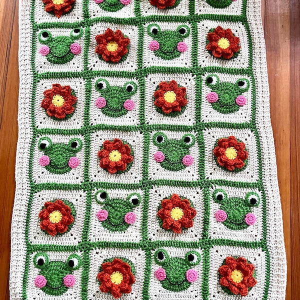 CROCHET PATTERN ‘loopy Lily’ Granny Square Instant Download Crochet ...