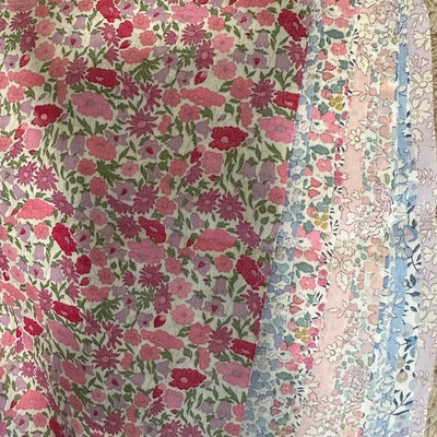 Liberty Fabric Pack Spring Ditsy Tana Lawn™ Quilting Cotton Charm Fat Quarter Bundle Strips ...