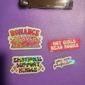 Hot Girls Read Books Sticker Holographic Waterproof Kindle - Etsy