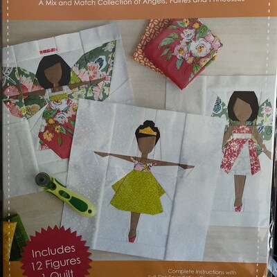 Enchanted Paper Dolls Quilt Pattern Book A Mix and Match - Etsy
