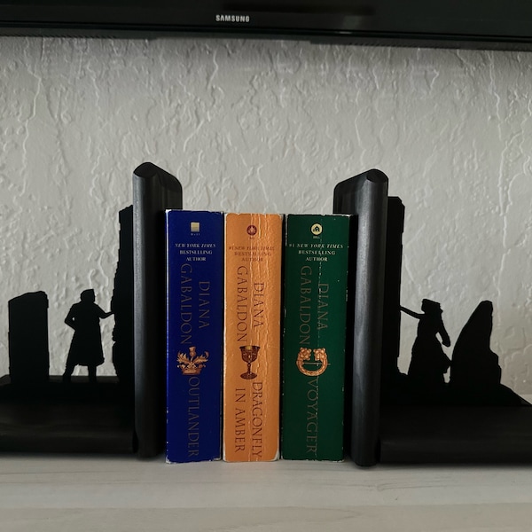 Outlander Bookends/outlander Gift/scotland/book Shelf/craigh Na Dun ...
