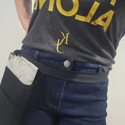 White Server Apron Hip Pouch Waitstaff Waitress Waiter Bartender ...