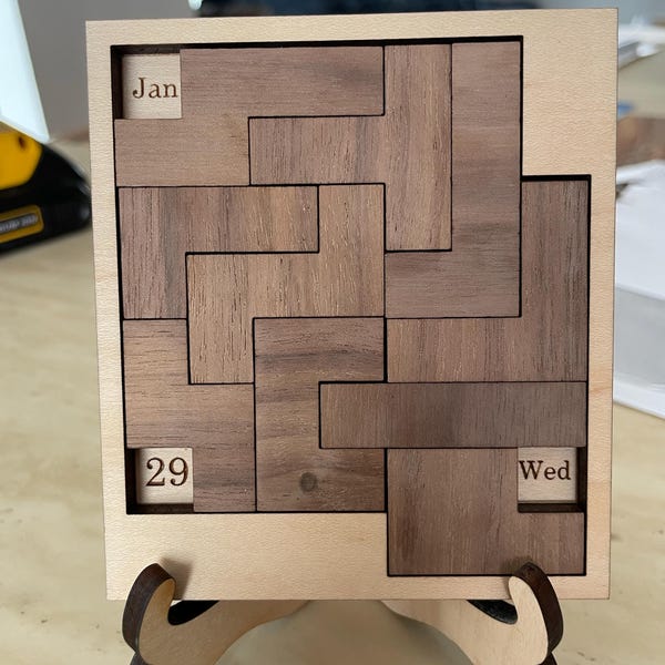 A Puzzle a Day Wooden Calendar - Mini - Etsy