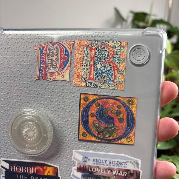 Medieval Illuminated Letter Sticker for Cards, Journaling & Art - Drop ...