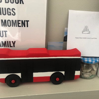 Toronto City Bus // Toy Bus // Toronto Bus // Wooden Toy // Wooden Bus ...
