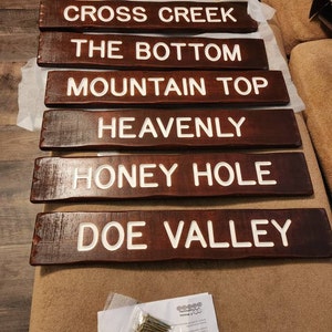 Custom Carved Cedar Outdoor Signs, Personalized Routed Lettering, Camp ...