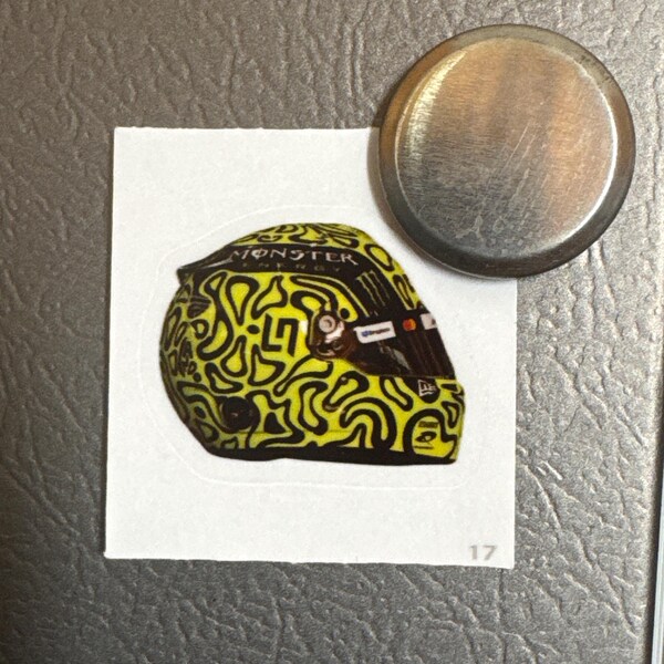 Max Verstappen Red Bull Helmet Sticker, Formula 1 Fan Gift, F1 ...