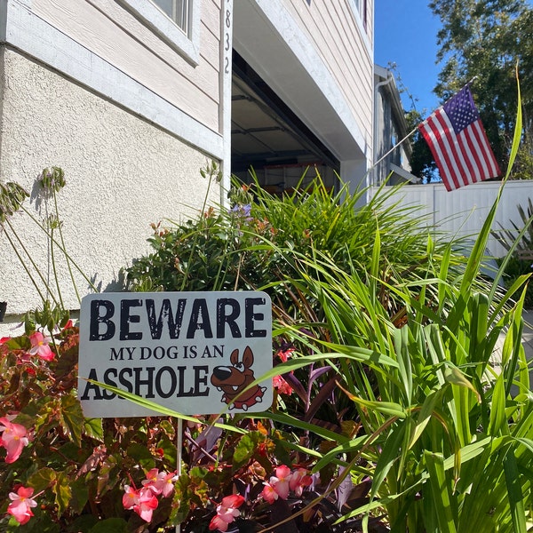 Funny Dog Sign, Beware of Dog Sign, Steel Beware of Dog Sign, Beware of ...