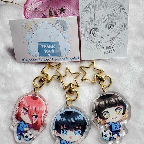 Unofficial Blue Lock Keychains - Etsy