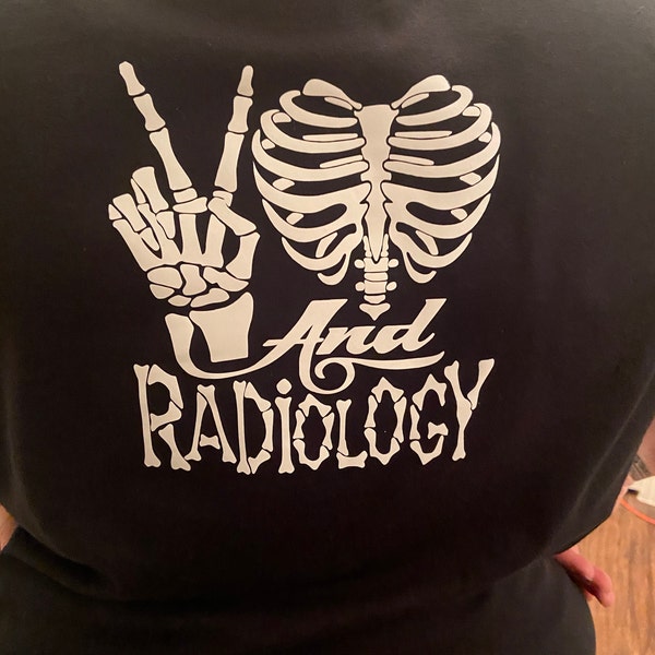 Peace Love and Radiology SVG, Radiology Tech Gifts, Silhouette or ...