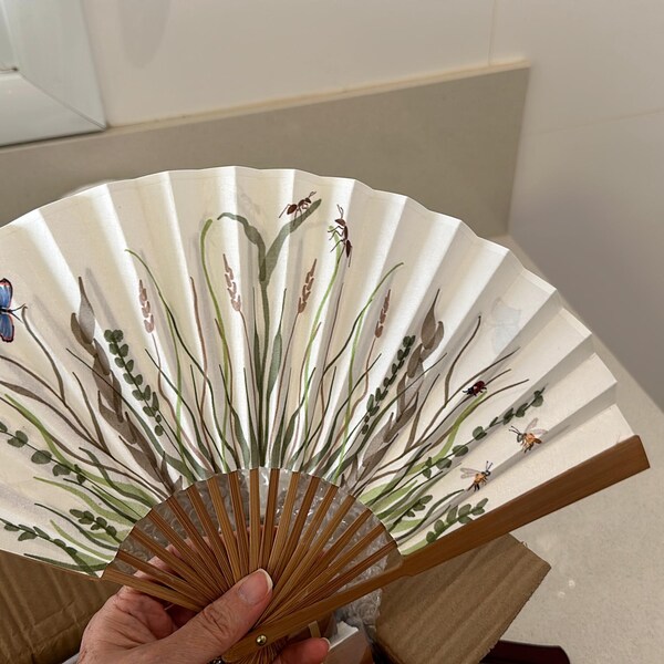 Personalized Custom Fabric Fans Wedding Party Favors Gifts Guests Bulk ...