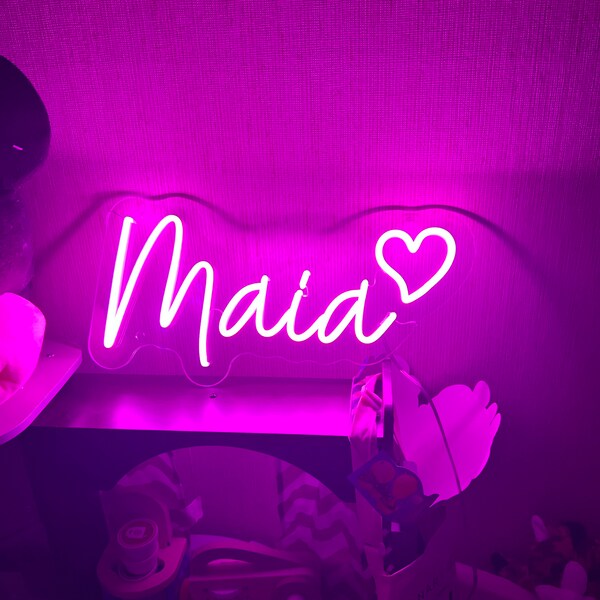 Custom Name Neon Sign for Kids, Kid Room Decorations, Home Decor Wall ...