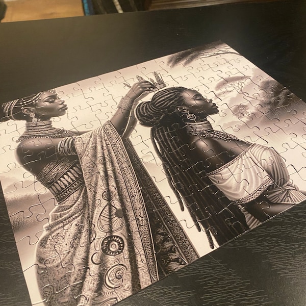 Dandelion Jigsaw Puzzle | Black Women Art | Black Girl Art | Black ...