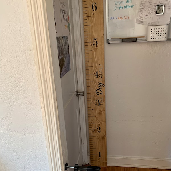 Wooden Family Ruler, Growth Chart, Kids Height Stick, Custom - Etsy