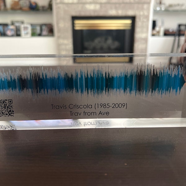 Artblox Soundwave Art With Scannable Qr Code Any Video Voice Recording ...