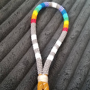 Custom NATIVE BEADED LANYARD Your Choice of Colour | Etsy