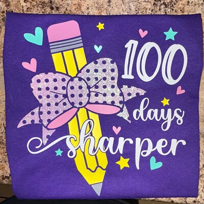 100 Days Sharper SVG, 100 Days of School SVG, 100th Day of School Svg ...