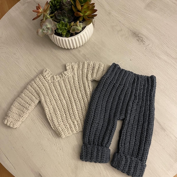 CROCHET PATTERN + VIDEO Easy Crochet Baby Pants Pattern + Video ...