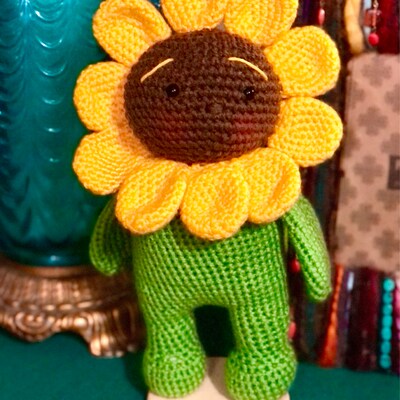 Flower Baby Crochet Pattern, Flower Baby Amigurumi Pattern, Sun Flower ...