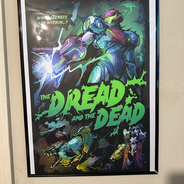 DREAD and THE DEAD Video Game Poster, Video Game Art, Gamer Room Decor ...