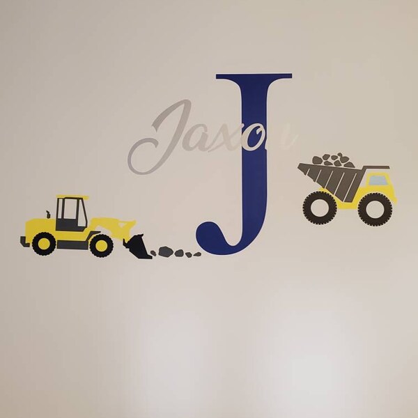 Trucks Decal,construction Trucks Decals ,excavator Mixer Sticker ,boys ...