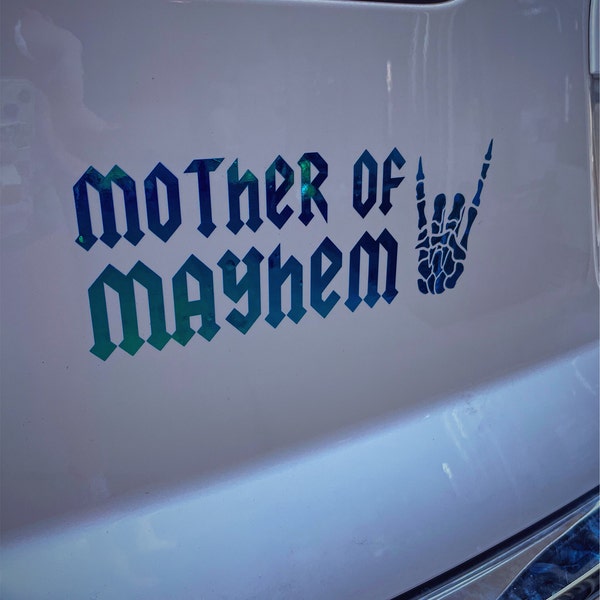 Car Decal Mother of Mayhem, Alternative, Vinyl Decal, Mama, Chaos ...