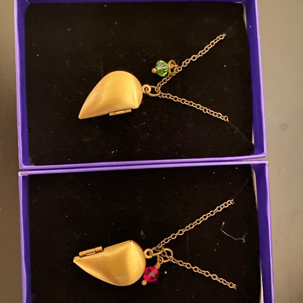 Couple Locket,couples Necklace,half Heart Necklace Couple,friendship ...