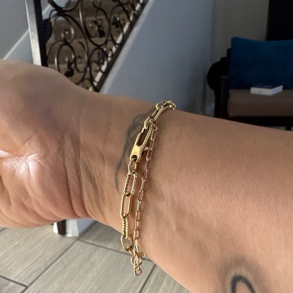 Chunky Rolo Chain Bracelet Choose Size Thick Silver Plated Bracelet ...