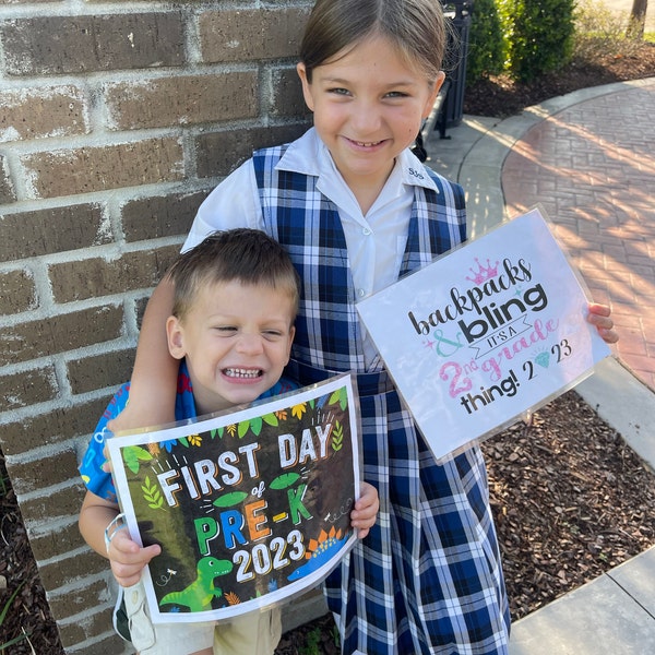 Dinosaur First Day of Prek Sign Instant Download Dinosaurs First Day of ...
