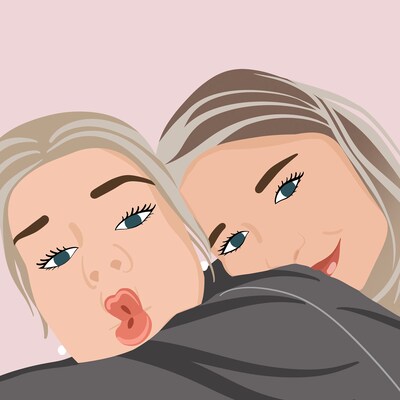 Custom Portrait Friends Custom Portrait Friends Gift - Etsy