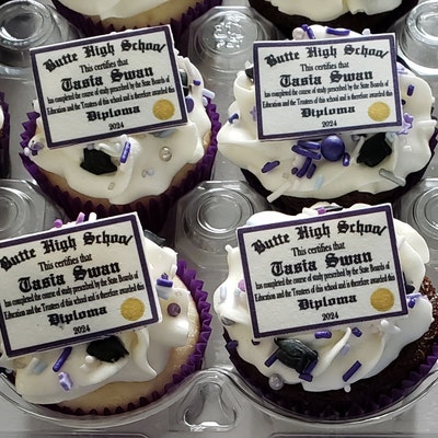 Edible Graduation Cake Topper - Etsy