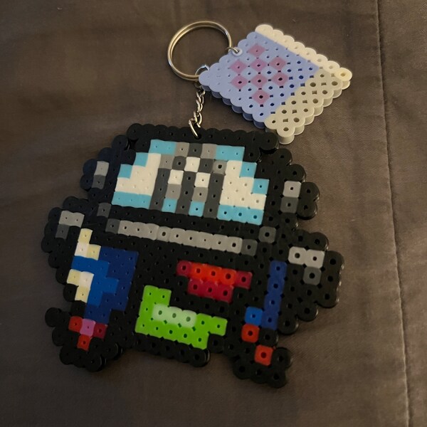 Maws Bead Sprite Keychain | Splatoon Salmon Run - Etsy