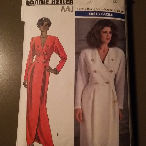 Uncut Vogue 2560, 90s Sewing Pattern, Size 8-12 Oscar De La Renta ...