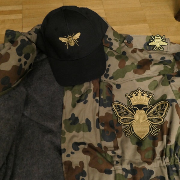 Adjustable Cotton Baseball Cap / Embroidered Bee Hat / Summer Hat / Cap ...