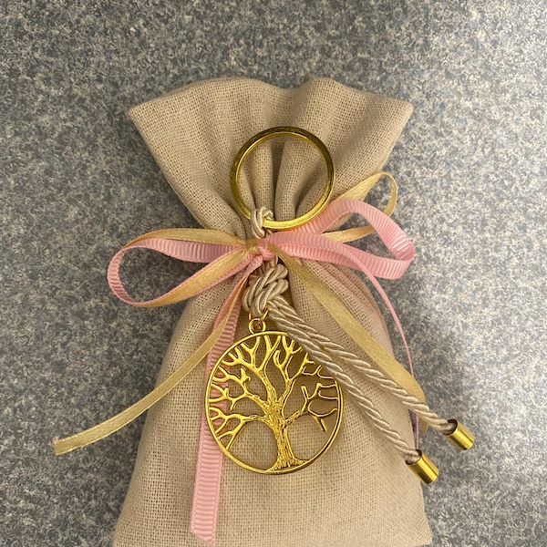 25 Pcs Olive Tree Favor-linen Bag Favor-koufeta Bomboniera-wedding ...