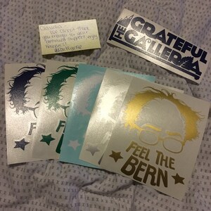 Feel the Bern Bernie Sanders Stickers Vinyl Stickers Bernie Donation ...