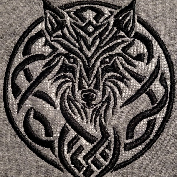 Celtic Wolf Machine Embroidery Design,wolf Embroidery Design 4 Sizes - Etsy